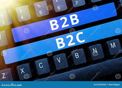 Text Caption Presenting B B B C Business Concept Two Types For Sending Emails To Other Showing