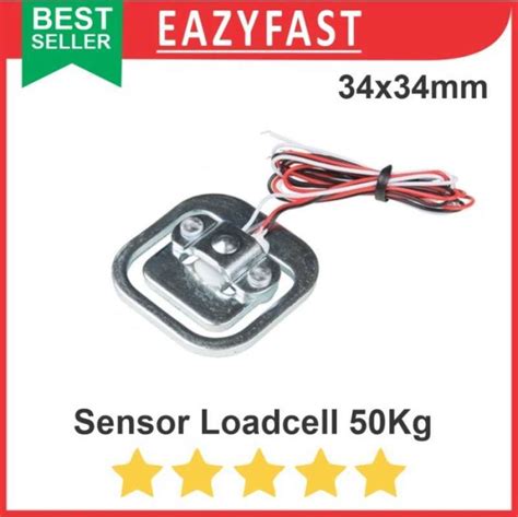 jual sensor berat loadcell 50kg 50 kg load cell arduino plate scale