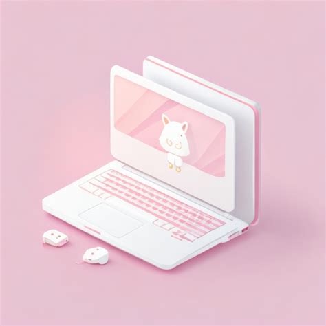 Premium Ai Image Laptop Notebook Icon Cute Icon