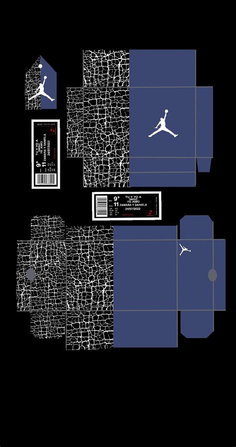 Printable Jordan Shoe Box Template