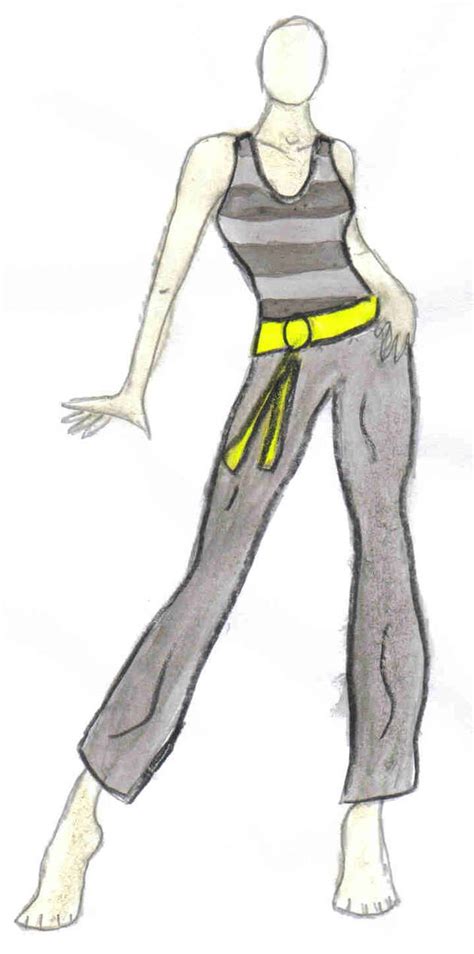 Grey Stipey Top By Momijilover18 On Deviantart