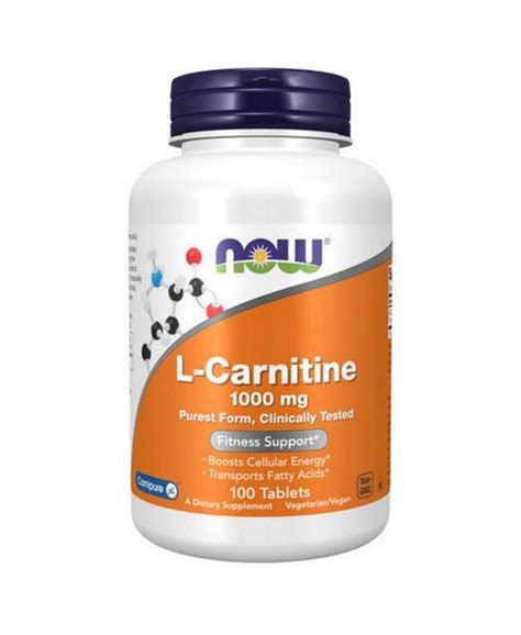 Now Foods L Carnitine 1000 Mg 100 Tabs Macys