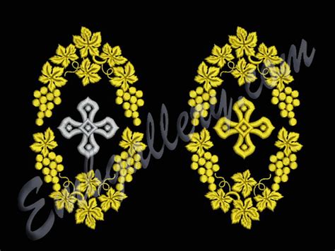 "Виноград"_Закладка для Евангелия | Machine embroidery design