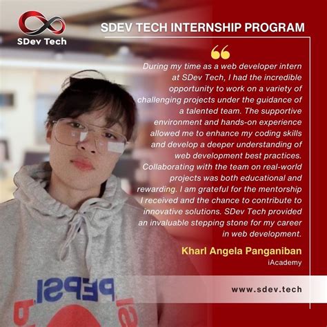 Kharl Angela Panganiban Shares Her Experience As An Sdev Tech Intern