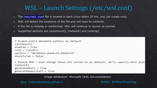 WSL Windows SubSytem For Linux PPTX Operating Systems Computer Software And Applications