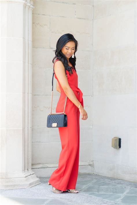 Red Jumpsuit Color And Chic