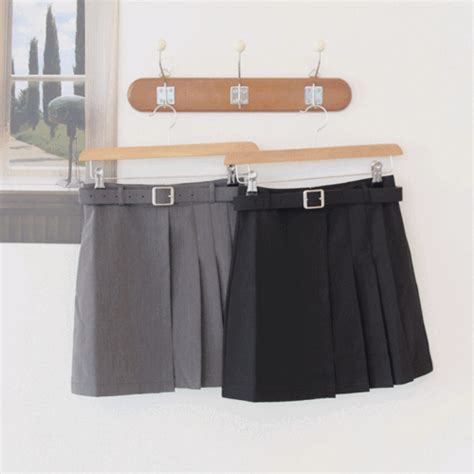 커플조아 2color벨트set 반주름 벨트 미니 스커트 하의