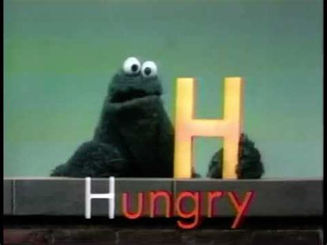 Cookie Monster Hungry For The Letter H Youtube