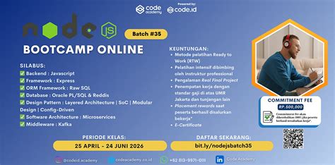 It Bootcamp Code Academy Kuasai Nodejs Dan Penyaluran Kerja Batch 35