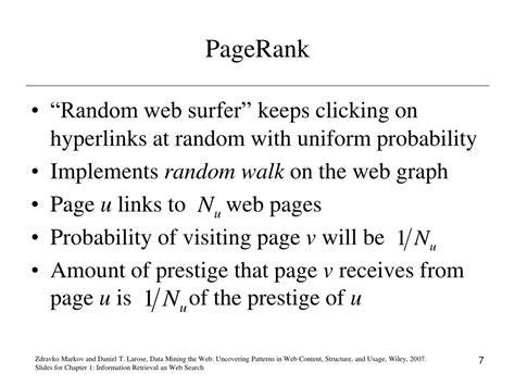 Ppt Part I Web Structure Mining Chapter 2 Hyperlink Based Ranking