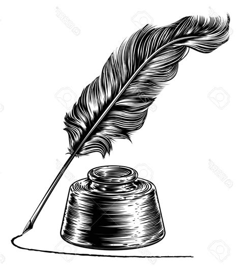 Quill Pen Vector At Collection Of Quill Pen Vector