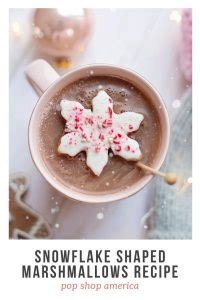 Homemade Snowflake Shaped Marshmallows