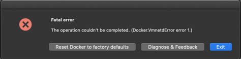 Docker For Mac Installation Fails With Docker VmnetdError Error Issue Docker For Mac
