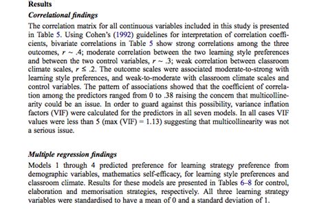 Using Table 5 Correlation Table Above 1 What Is