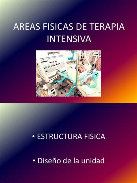 Areas Fisicas De Terapia Intensiva Pdf Unidad De Cuidados
