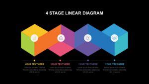 Free 4 Stage Linear Diagram PowerPoint Google Slides