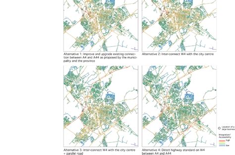 21 The Use Of Space Syntax In Testing Out How Various New Road Links Download Scientific