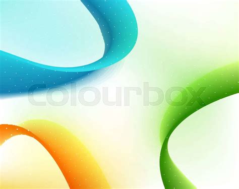 Vector Abstract Curved Lines Background Template Brochure D Colourbox