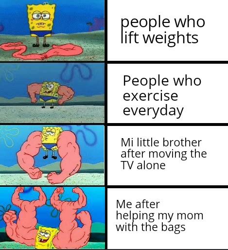 Spongebob Muscles Memes Big Size Muscular Spongebob Patrick Star Plush