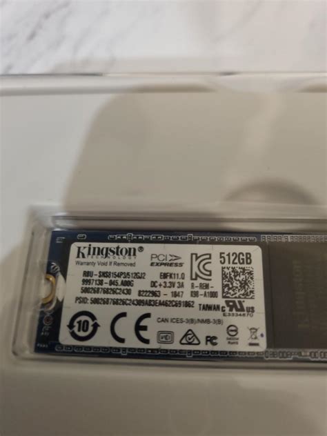 Kingston 512GB NVME M.2 SSD (FAULTY), Computers & Tech, Parts ...