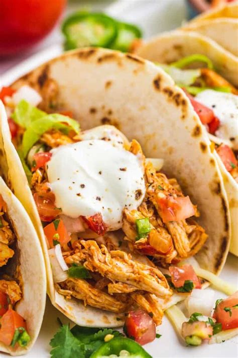 Shredded Chicken Tacos Recipe