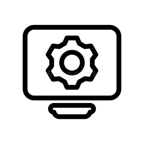 Computer Configuration Icon Stock Vector Illustration Of Vector Sign 174927717