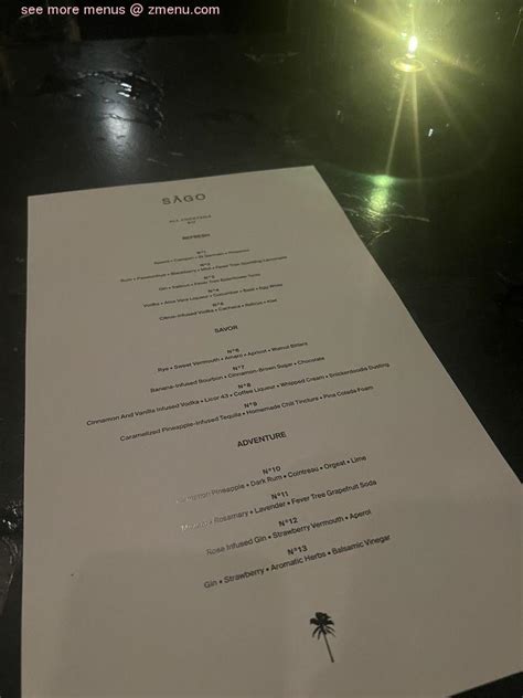 Online Menu Of Sago Restaurant Encinitas California 92024 Zmenu