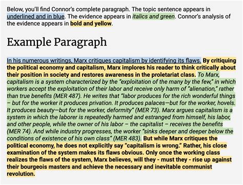 Body Paragraph Example For Clear Writing