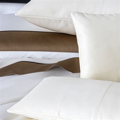 Seraphic Leather Decorative Pillow Boudoir Frette