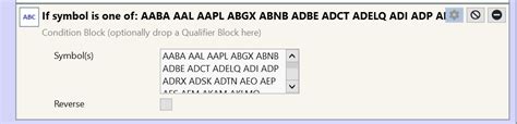 Backtest Results Different If Using Condition Symbol Filter Vs Using