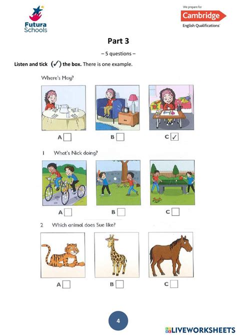6757302 Pre A1 Starters Mock Test Listening Paper