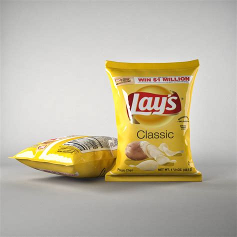 Lays Pack And Chips Modèle 3d 12 3ds Dxf Fbx Obj Max Free3d