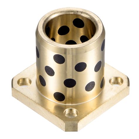 Uxcell 20mm X 28mm X 35mm Sleeve Bearings Square Flanged Wrapped