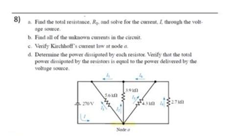 Solved 6 Use The Current Divider Rule To Determine All Chegg Com