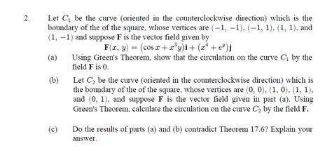 solved let c1 ﻿be the curve oriented in the