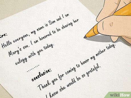 How To Write A Eulogy For Mother Steps With Pictures
