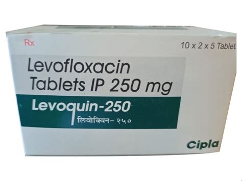 Levaquin Levofloxacin Tablets 10x2x5 Tablet 250 Mg At ₹ 16 Strip In