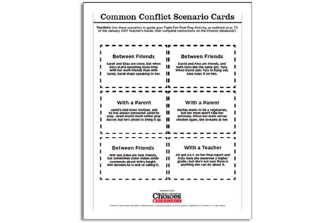 Conflict Resolution Role Play Scripts Gearfer