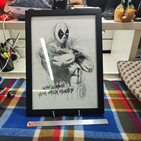 Deadpool Print Framed S