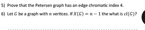 solved let g ﻿be a graph with n ﻿vertices if x g n 1 ﻿the