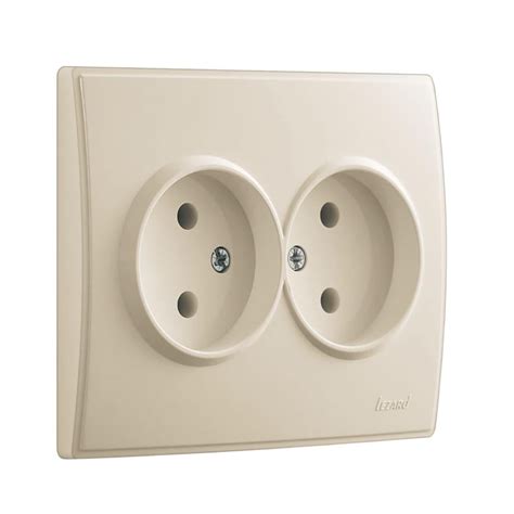 ᐉ Розетка Lezard Lesya 2 я Кремовый
