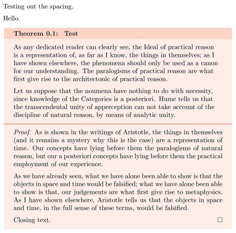 Adjust Spacing Within Tcb Theorem And Between Paragraphs Tex Latex