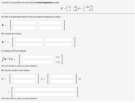 Solved Point In This Problem You Will Solve The Chegg