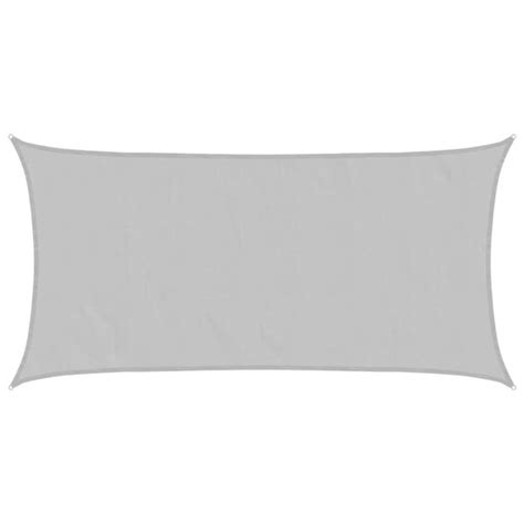 Vidaxl Zonnezeil 4x2 M 100 Polyester Oxford Lichtgrijs Zonnezeil