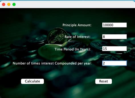 Compound Interest Calculator With Tabular And Graphical Representation Using Java Madhuragrawal