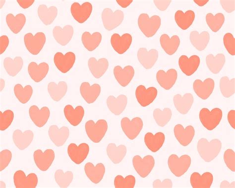 Hand Draws Mini Heart Pattern Background Premium Vector