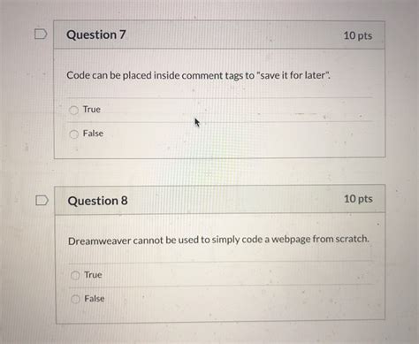 Solved Question 7 10 Pts Code Can Be Placed Inside Comment