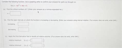 Solved Consider The Following Function Use A Graphing Chegg