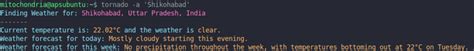 GitHub Apsknight Tornado A CLI Application For Current Weather Updates And Weather Forecast