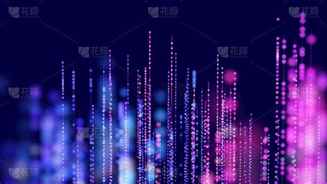 数据可视化。3d未来抽象背景。未来的技术。抽象的几何背景。未来的波。光的效果。波流。动态3d流动效果素材 花瓣网